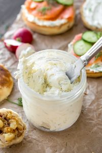 Roasted Garlic Schmear | The Cozy Apron