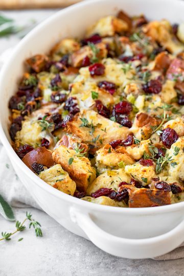Cranberry Stuffing | The Cozy Apron