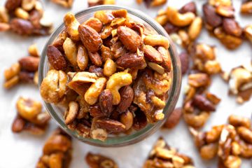 Buttered Toffee Candied Nuts - The Cozy Apron