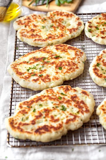 Flatbread Recipe with Garlic and Herbs | The Cozy Apron
